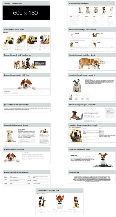 Guide on the A+ modules, both Brand Story and A+ content