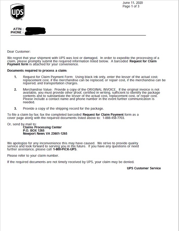 How to file a claim directly with UPS for lost packages that are ...