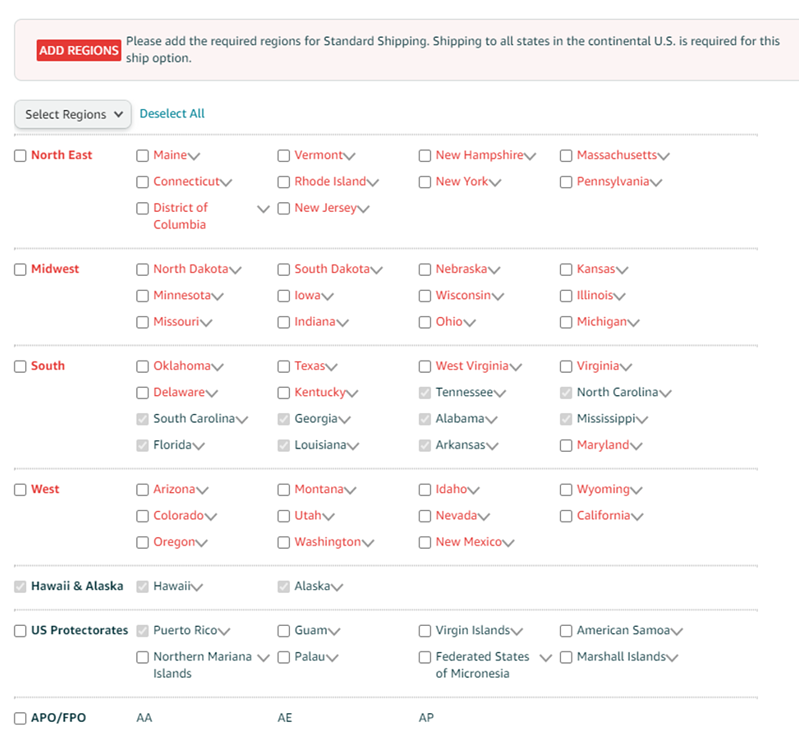 Shipping Templates 1.01, how to fill a Shipping Template step-by-step