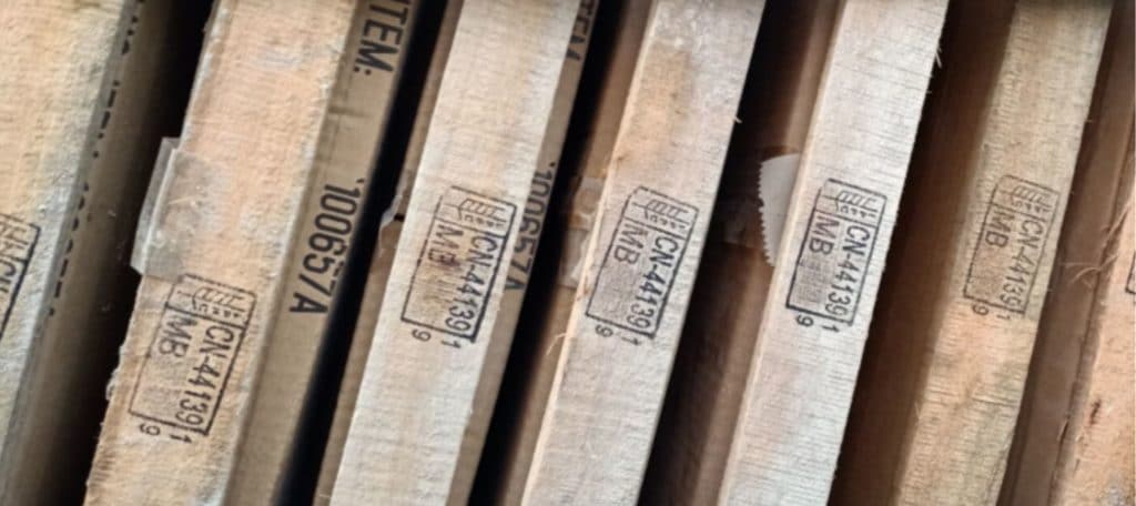 Canada Customs wood pallet requirements: IPPC mark