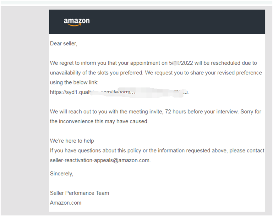 Your Amazon Seller account has been deactivated in accordance with ...