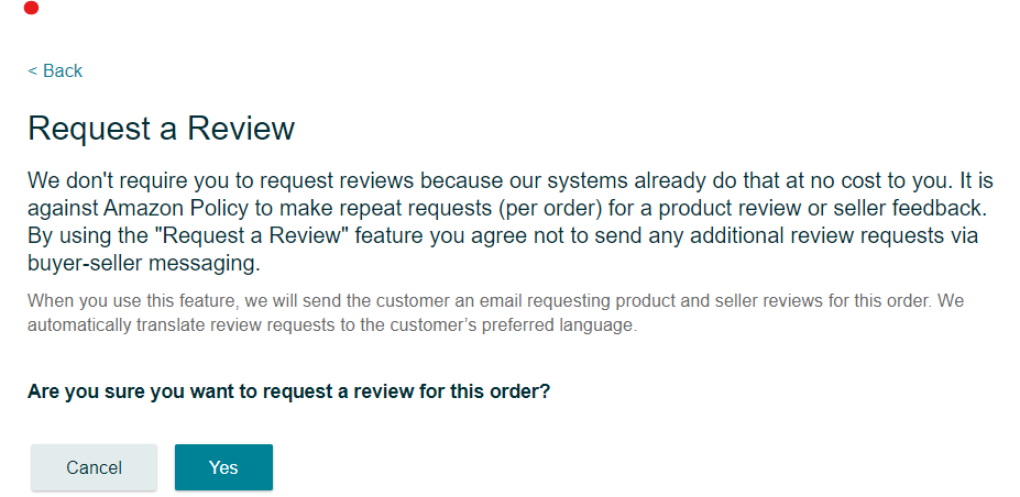 'Request review' related help!