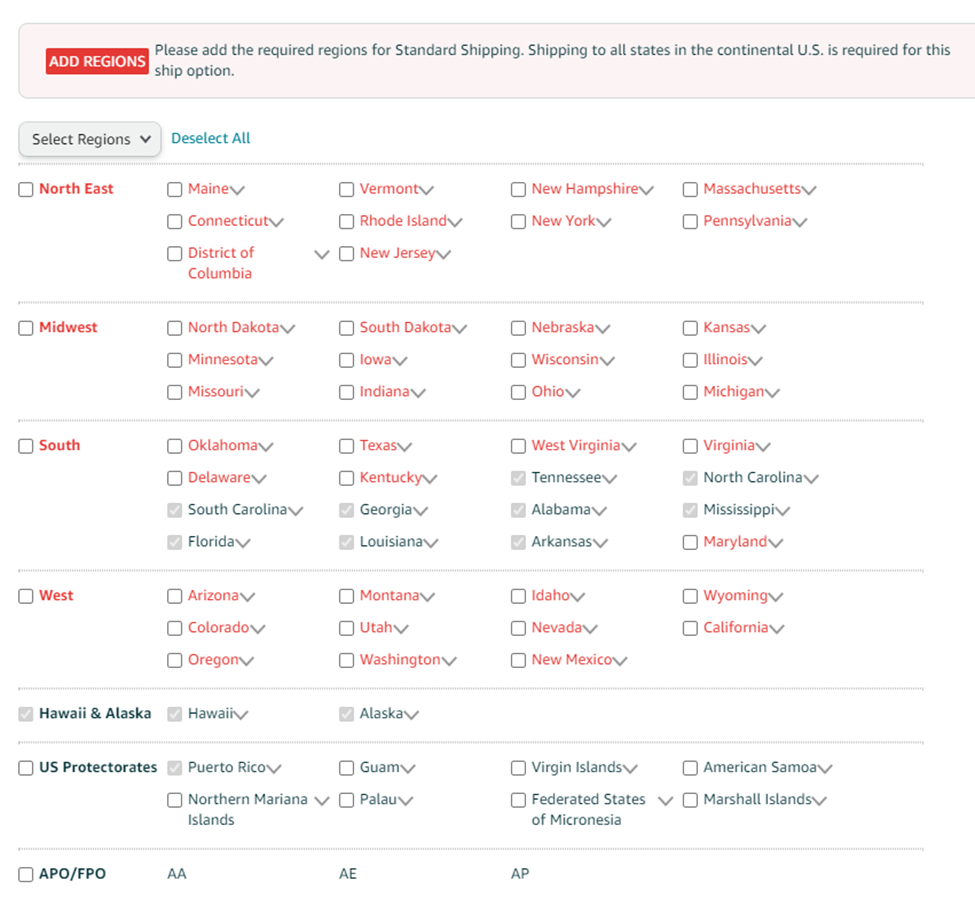 Shipping Templates 1.01, how to fill a Shipping Template step-by-step