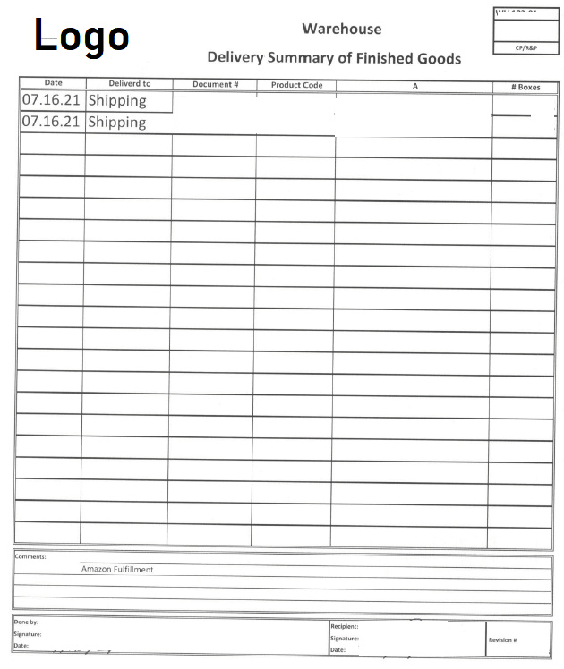 Help with Proof of Inventory Ownership and I am the manufacturer