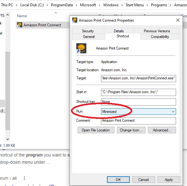 How do I REMOVE the HUGE pop up image of the Amazon print Connect that ...