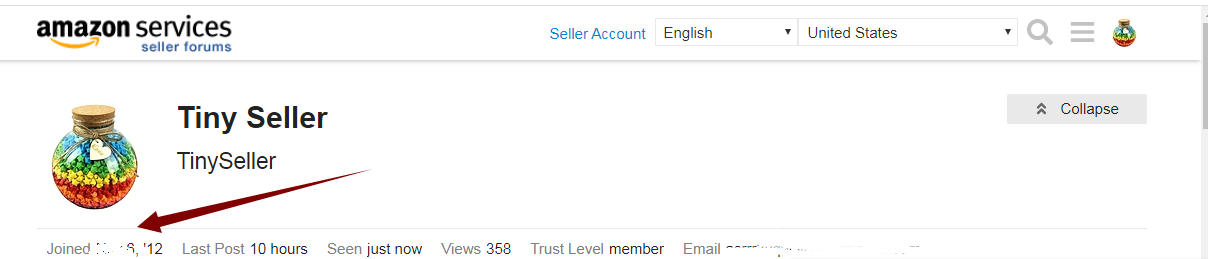 How to find start date of account
