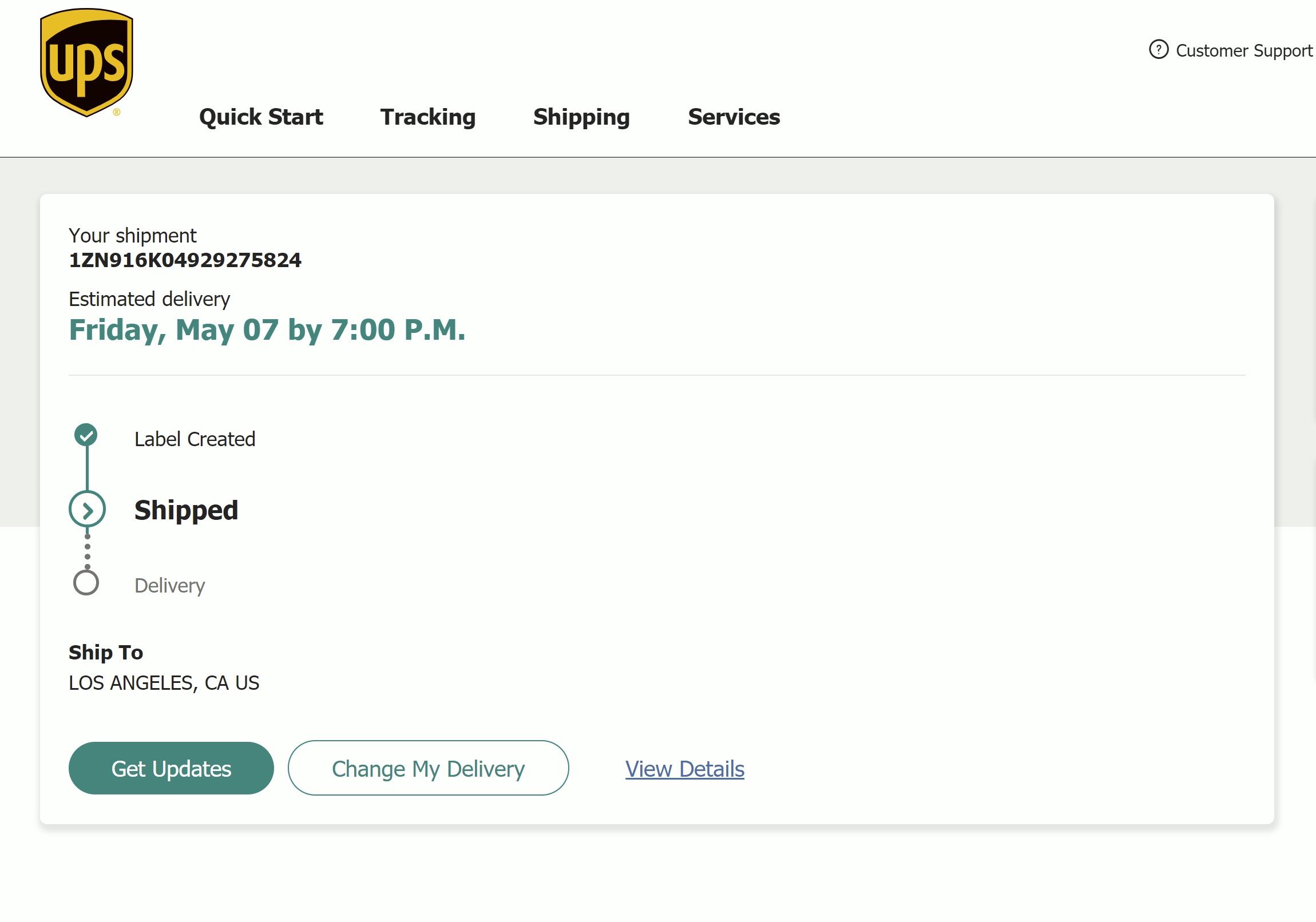 Tracking Ups I Got A Email Saying That My Package Is Coming On Tuesday